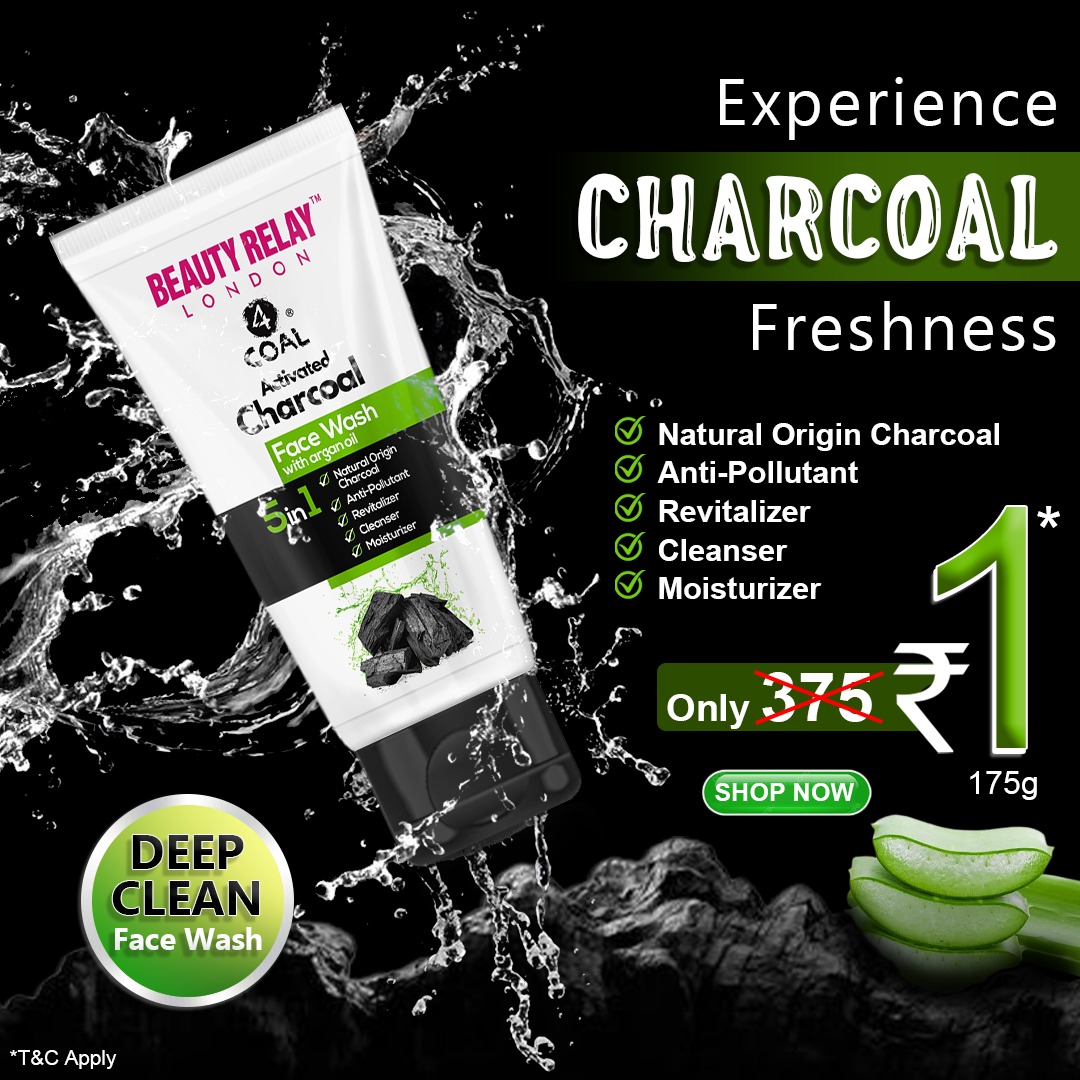 Buy Activated Charcoal Face Wash Online at ₹1