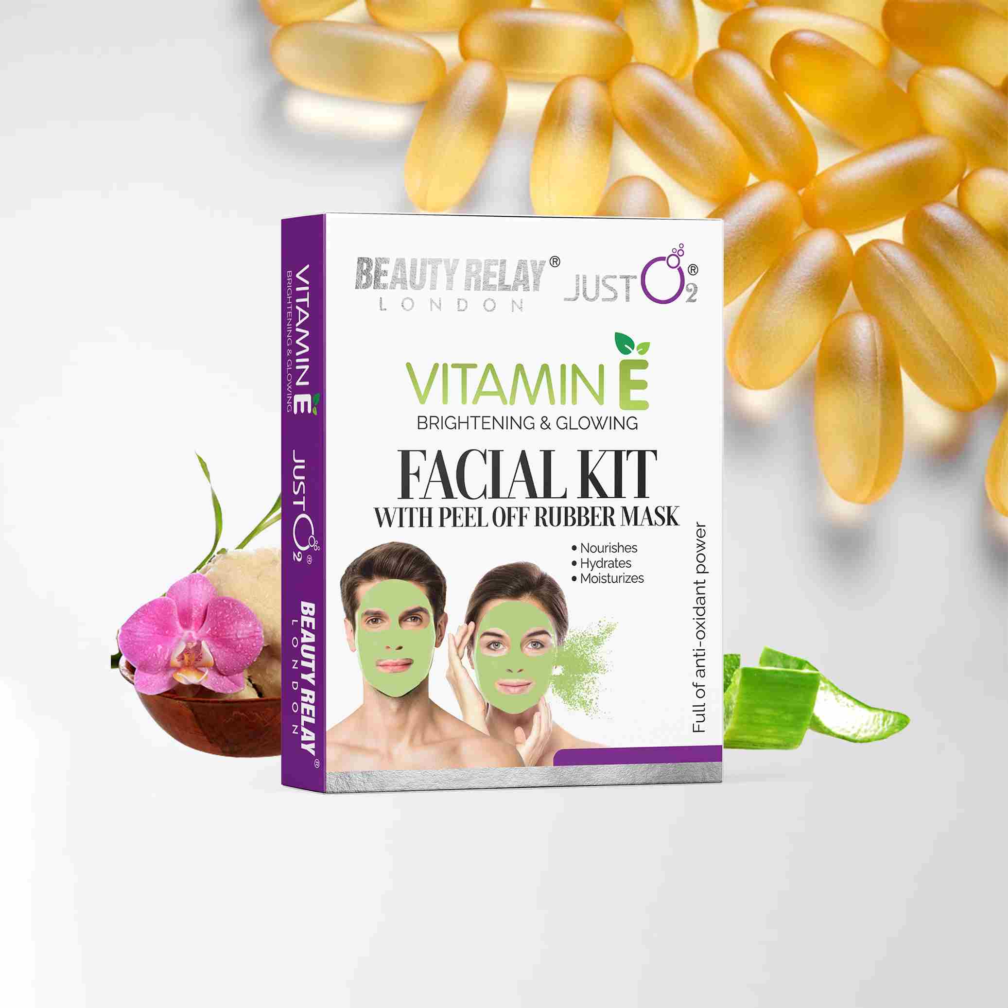 Vitamin E Facial Kit with Peel off Rubber Mask