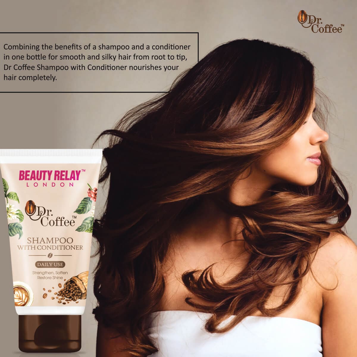 Dr. Coffee Shampoo with Conditioner with Vitamin-E, Vitamin-C, Honey ...